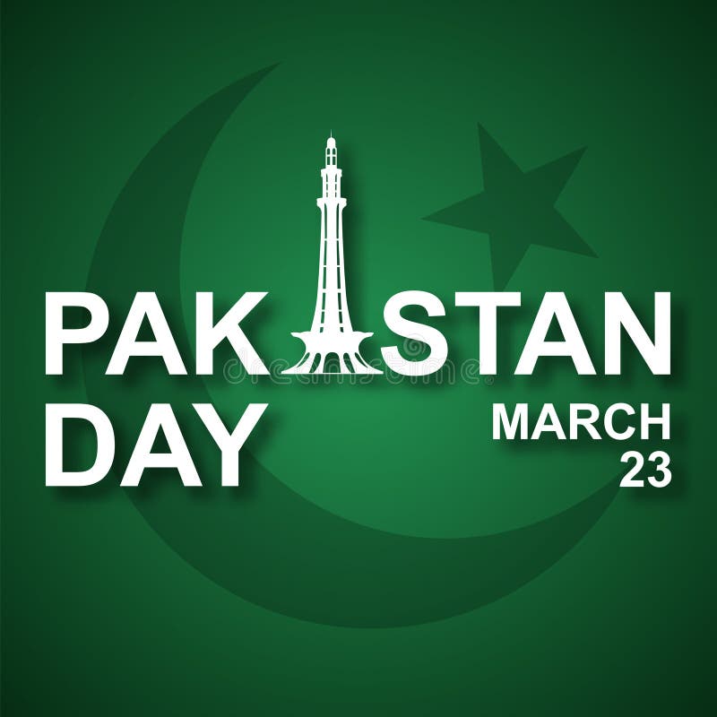 Pakistan Resolution Day Background. 23rd of March Stock Vector ...