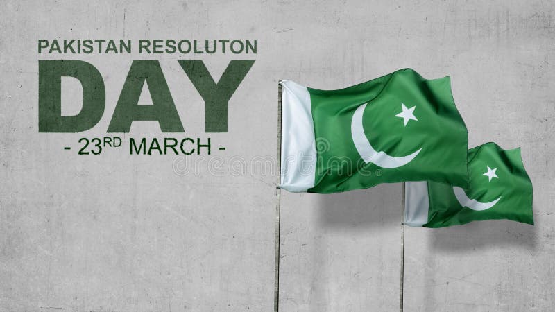Pakistan Resolution Day stock image. Image of nation - 266642693