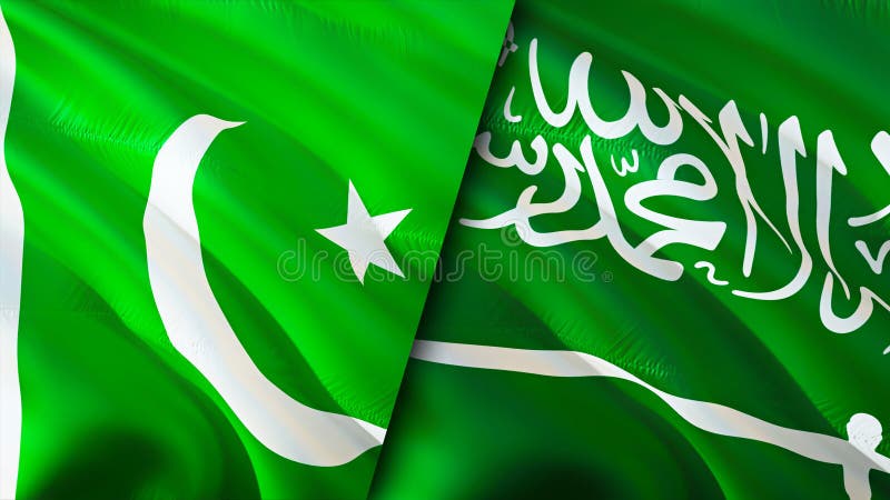 Pakistan and Saudi Arabia Flags. 3D Waving Flag Design. Pakistan Saudi ... Pakistan and Saudi Arabia Flags. 3D Waving Flag Design. Pakistan Saudi ...