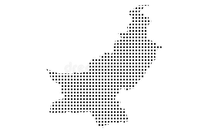 Pakistan Square Map and Texture Stock Illustration - Illustration of ...