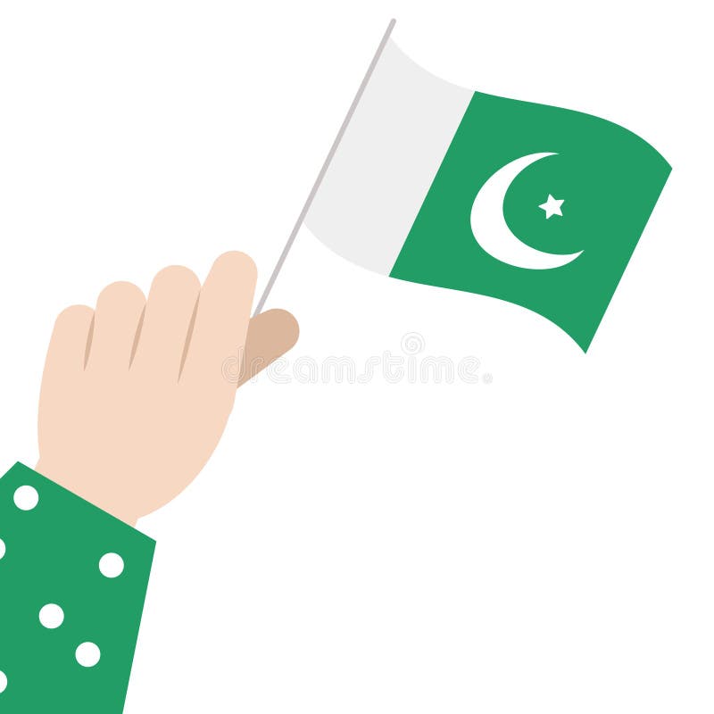 Pakistan Vector Flat Illustration on the White Background Stock ...