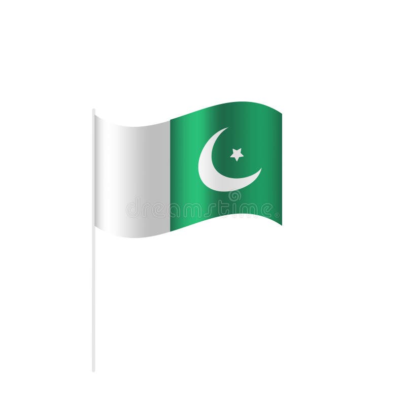 Pakistan Vector Flat Illustration on the White Background Stock ...