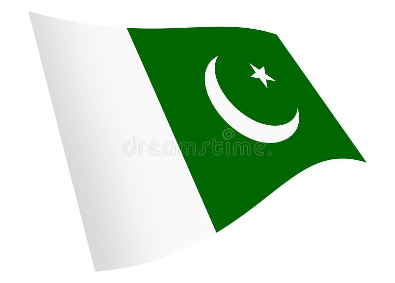 Pakistan Waving Flag Graphic Isolated on White with Clipping Path Stock ... Pakistan Waving Flag Graphic Isolated on White with Clipping Path Stock ...