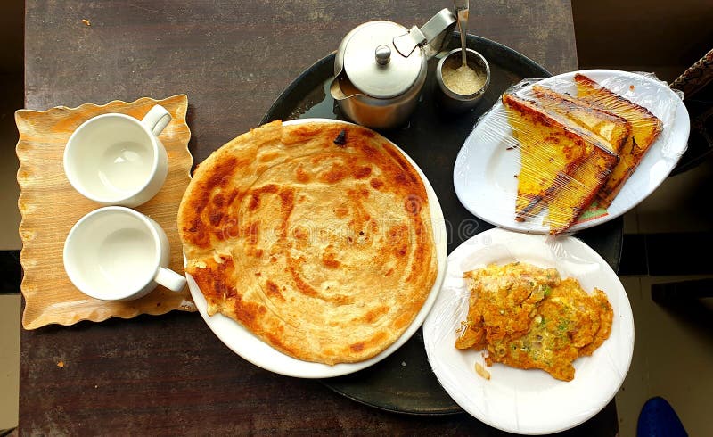 Pakistani Breakfast With Tea