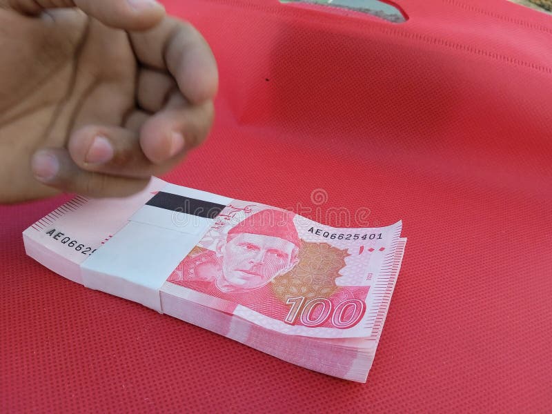 Pakistani Currency New Note 100 Rupees Bundle. New Copy of Rs.100 Stock ...