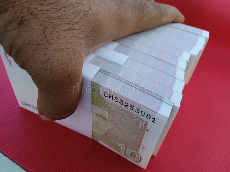 Pakistani Currency New Note 10 Rupees Bundle. New Copy of Rs Stock ...