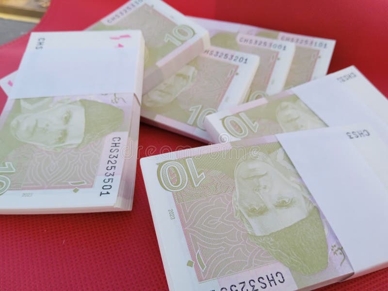 Pakistani Currency New Note 10 Rupees Bundle. New Copy of Rs Stock ...