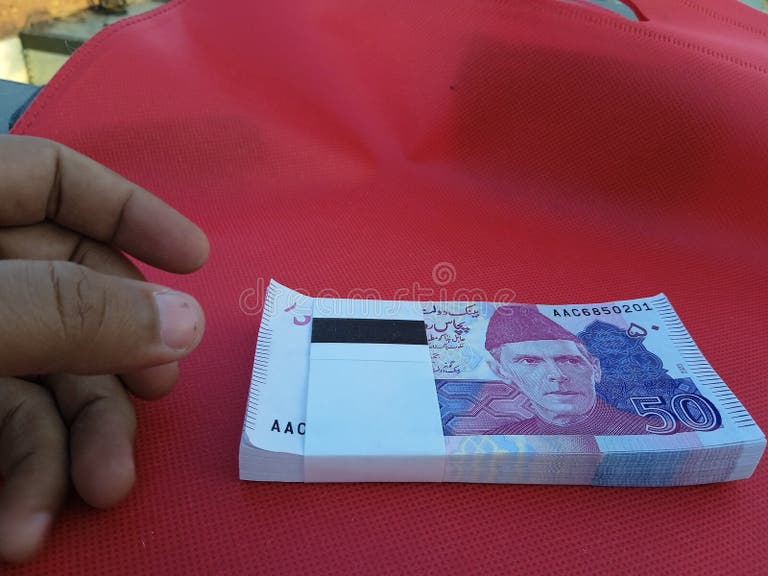 Pakistani Currency New Note 50 Rupees Bundle. New Copy of Rs Stock ...