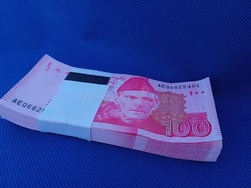 Pakistani Currency New Note 100 Rupees Bundle. New Copy of Rs.100 Stock ...