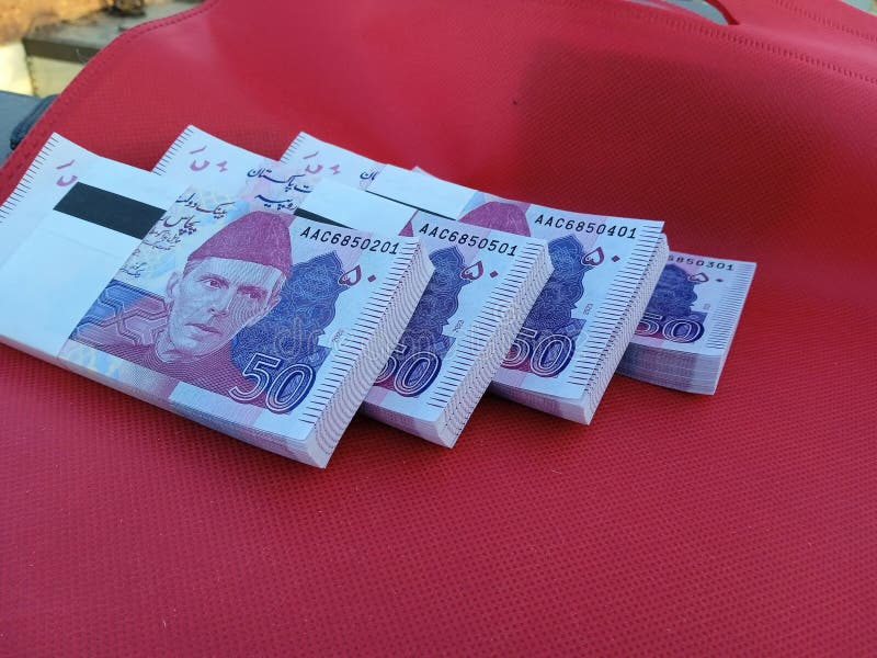 Pakistani Currency New Note 50 Rupees Bundle. New Copy of Rs Stock ...