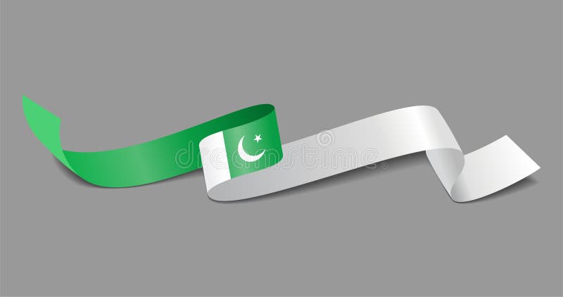 Pakistani Flag Wavy Abstract Background. Vector Illustration. Stock ...