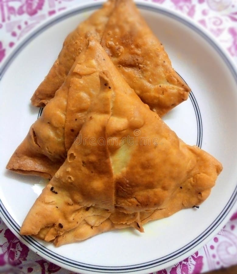 Pakistani Food Snacks Samosa Potato Snack Evening Time Stock Image ...