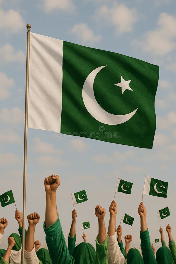 Pakistani Independence Day Celebration AI-GENERATED Stock Photo - Image ...