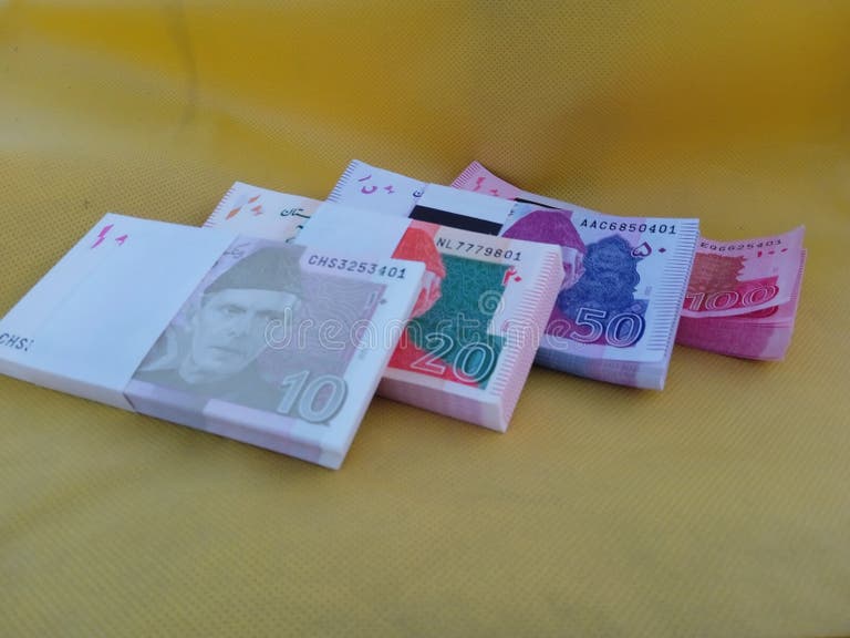 Pakistani New Currency Note Bundle of 10, 20, 50 and 100 Rupees. New ...