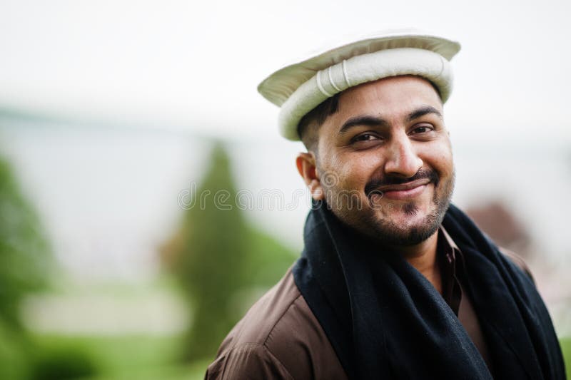 Pakistani pathan man stock photo. Image of face, black - 211583886