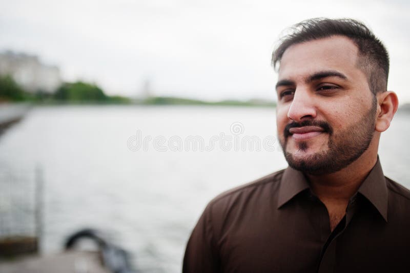 Pakistani pathan man stock photo. Image of haircut, outdoor - 211583882