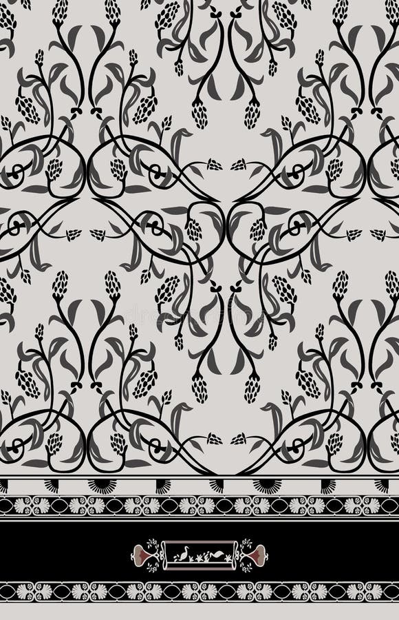 Pakistani suit kurti backe stock illustration. Illustration of pattern ...