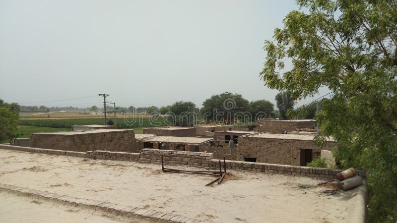 Pakistani villagers House stock image. Image of village - 217161393