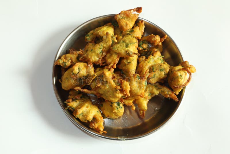 These are the Pakode in the Plate Stock Photo - Image of fried ...