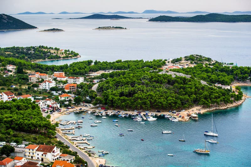 Pakostane in Croatia stock image. Image of dalmatia, pakostane - 44080517