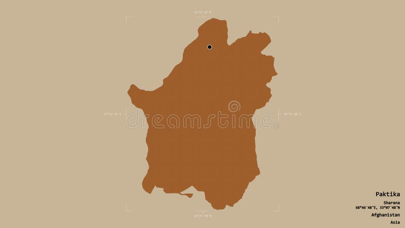 Paktika, Afghanistan. High-res Satellite Stock Vector - Illustration of ...