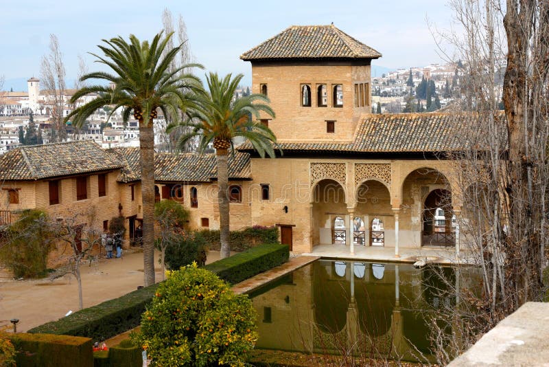 Palácio De Alhambra, Granada, Spain Imagem de Stock - Imagem de ...
