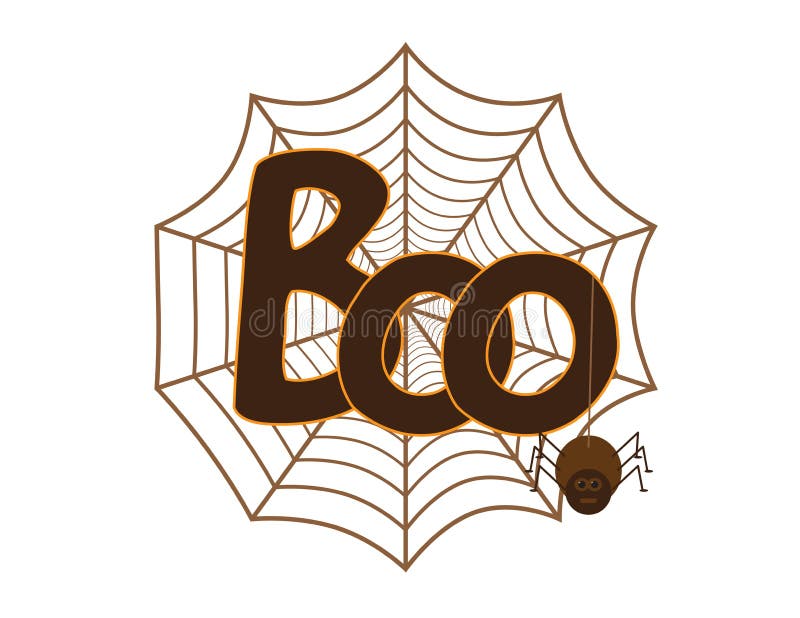 Palabra ABUCHEO Del Vector En El Web De Araña Ilustración del Vector ...