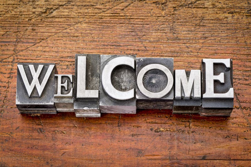 Palabra Agradable En Tipo Del Metal Imagen de archivo - Imagen de ...