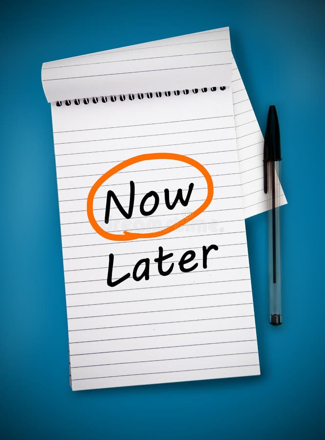 Palabra Ahora Circundada En Naranja Stock de ilustración - Ilustración ...