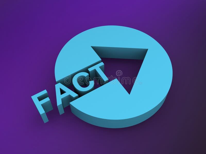 Palabra De Hecho Sobre Morado Stock de ilustración - Ilustración de ...