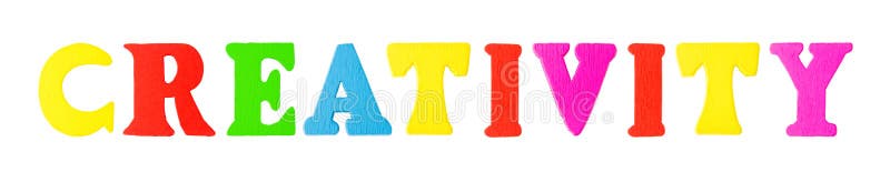 Palabra De La Creatividad Con Las Letras De Madera Foto de archivo ...