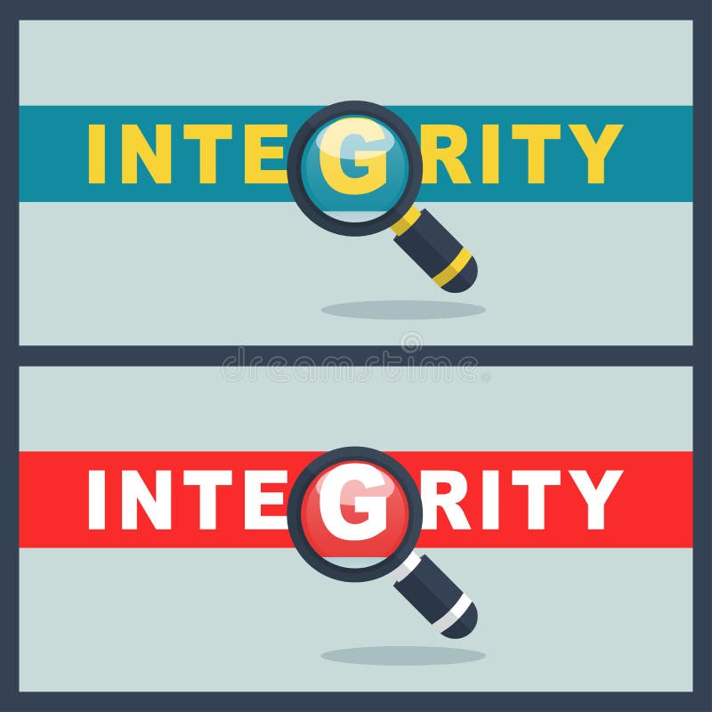 Fondo De Concepto De Negocio De Collage De Palabras De Integridad Stock ...