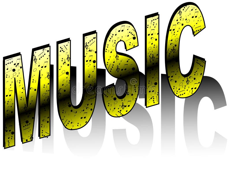 Palabra de la música foto de archivo. Ilustración de compositor - 36922698