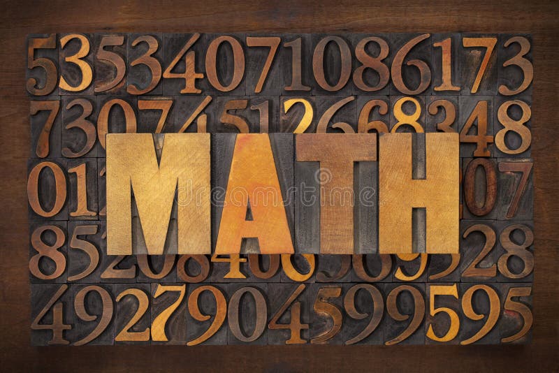 Palabra De La Matemáticas (matemáticas) Imagen de archivo - Imagen de ...