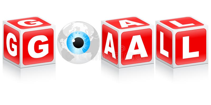 Palabra de la meta ilustración del vector. Ilustración de vector - 18859535