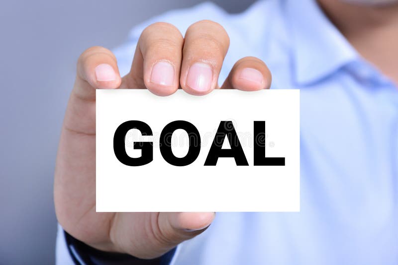 Palabra de la meta imagen de archivo. Imagen de concepto - 98543597