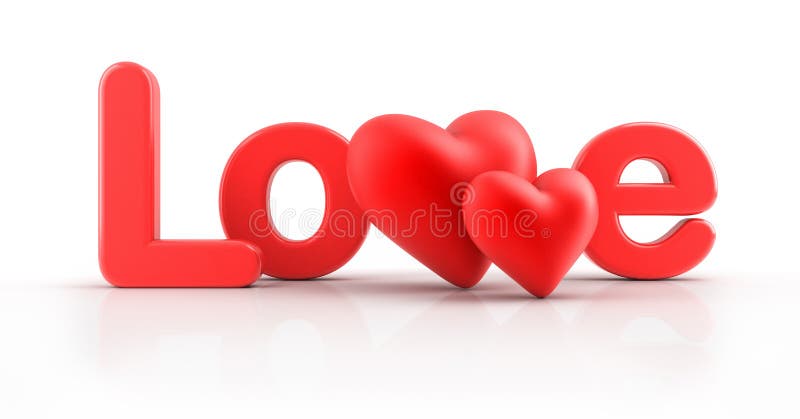 Amor De La Palabra Escrito Con La Cinta Roja Foto de archivo - Imagen ...