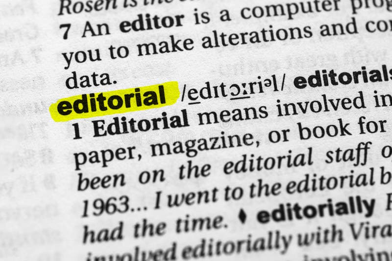 Palabra Destacada Concepto Editorial Y Significado Foto de archivo ...