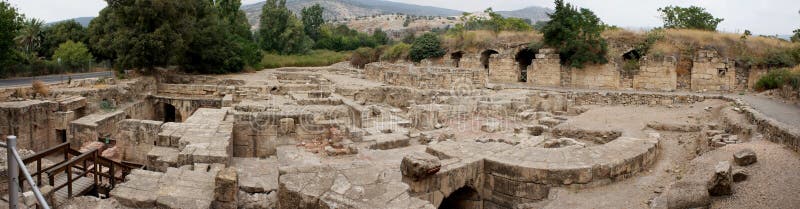 Pans Temple Banias National Park Golan Heights Israel Stock Image ...