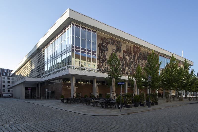 The Palace of Culture in Dresden, Germany Editorial Photo - Image of ...