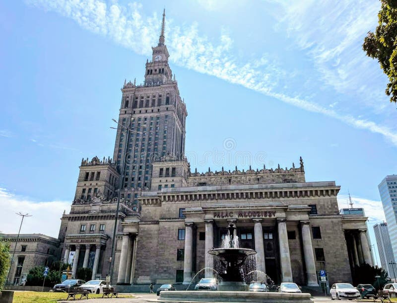 The Palace of Culture and Science, Warsaw (Poland) Editorial Stock ...