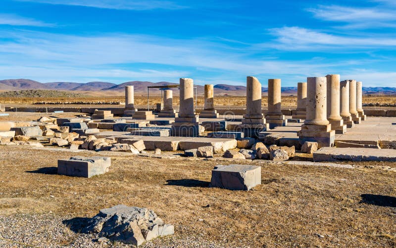 Palace of Cyrus the Great in Pasargadae, Iran Stock Photo - Image of ...