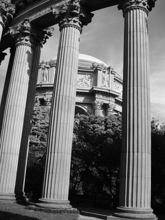 Palace of Fine Arts Columns Stock Image - Image of columns, arts: 84997