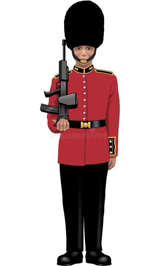 Palace Guard Vector Illustration Stock Vector - Illustration of guard ...
