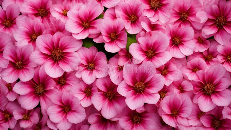 A Vibrant Cluster of Pink Flowers with Delicate Petals Stock ...