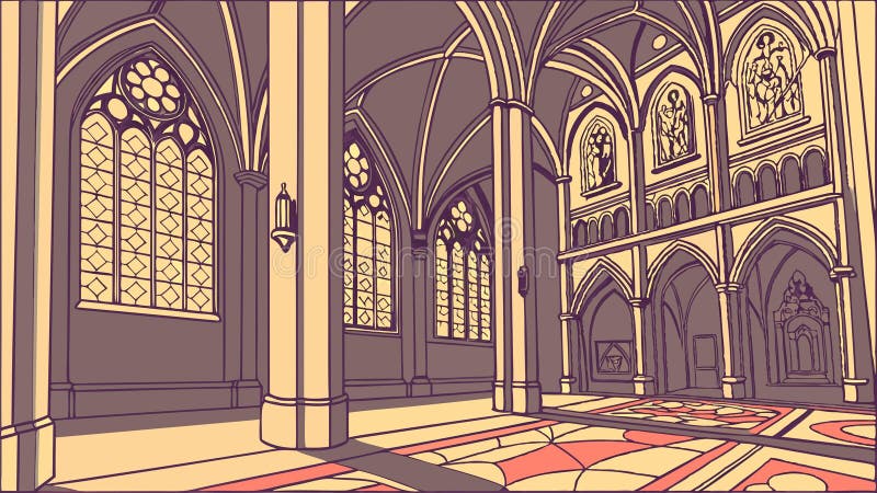 Palace Interior with Arches, Grand Architecture and Historic Elegance ...