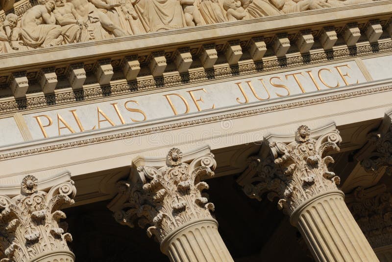 Palace of Justice in Nice stock image. Image of columns - 17952087