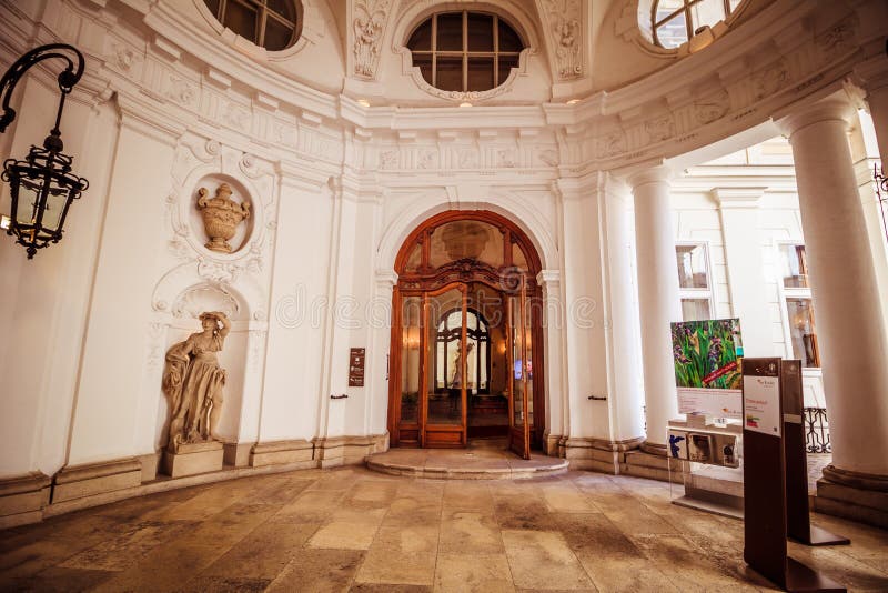 Palace Kinsky in the Center of Vienna, Austria Editorial Photo - Image ...