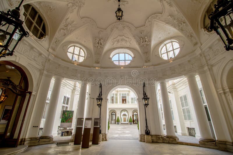 Palace Kinsky in the Center of Vienna, Austria Editorial Photo - Image ...