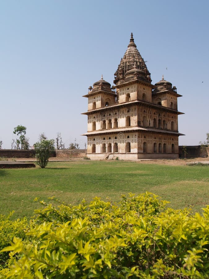 Palace in Orcha stock image. Image of mughal, pradesh - 9145605